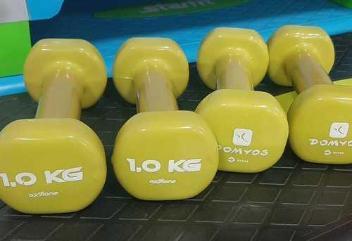 Гантели 1кг dekathlon domyos