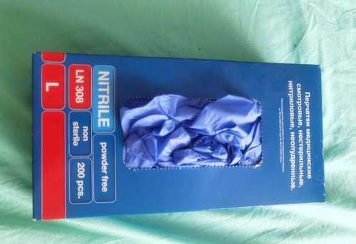 Перчатки нитриловые Safe&Care LN 308 L(8-9)