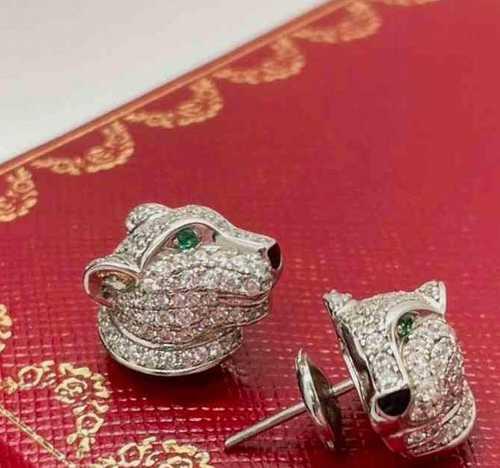 Серьги Panthère de Cartier, белое золото