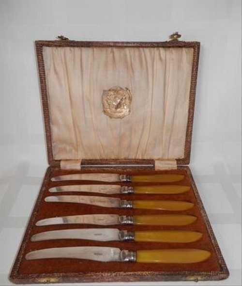 Антикварный набор ножей Англия