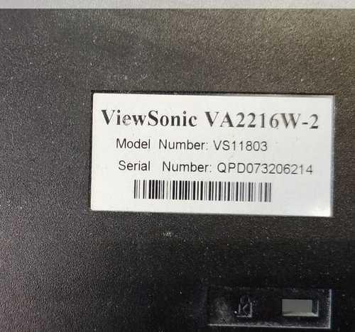 Монитор viewsonic va2216 на запчасти