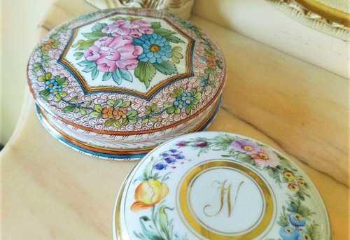 Большие антикварные шкатулки Севр Sevres Франция