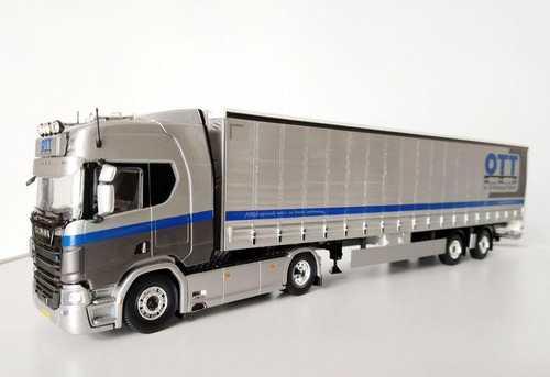 1/50 Scania OTT фура krone штора гидроборт Tekno