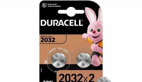 Батарейка Duracell CR2032/3V/B 2 шт