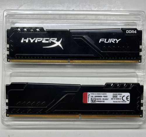 Оперативная память ddr4 hyperx fury 4gb-2шт