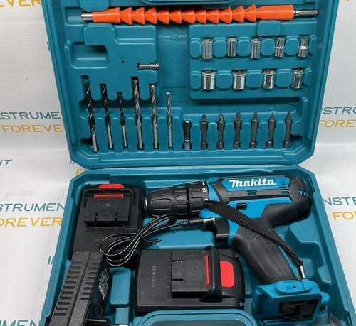 Аккумуляторная дрель шуруповерт makita 18v макита