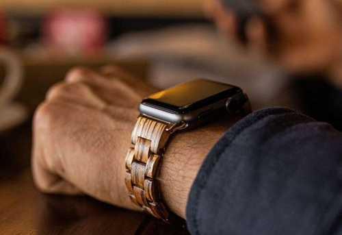 Деревянный ремешок или браслет для Apple Watch