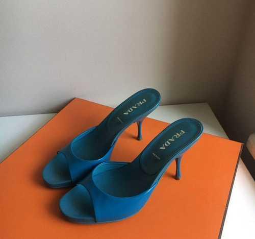 Шлепанцы мюли prada оригинал 37,5