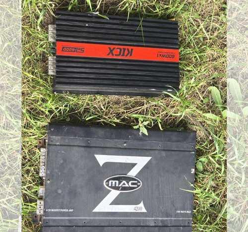 Усилители моноблок kicx sp600d и 4 канал. Mac 4200