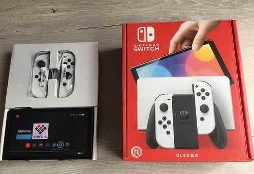 Новые Nintendo Switch Oled установлен HWFly белые