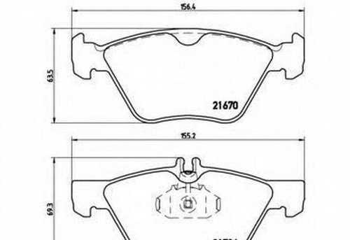 Передние тормозные колодки Brembo, P50026