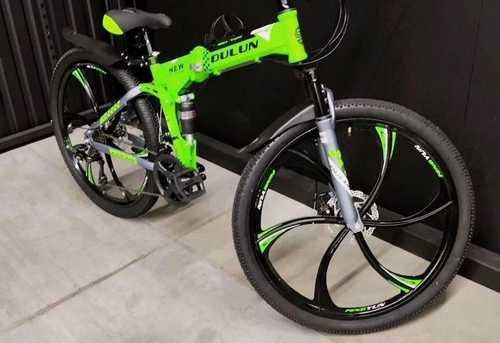 Вседорожный велосипед Dulun зеленый неон