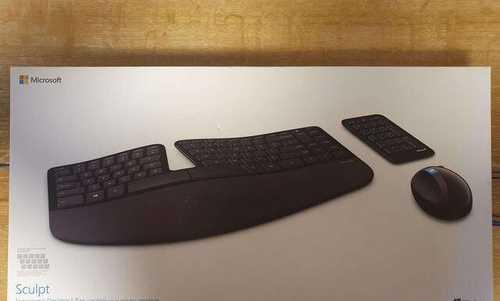 Беспроводная клавиатура и мышь microsoft sculpt