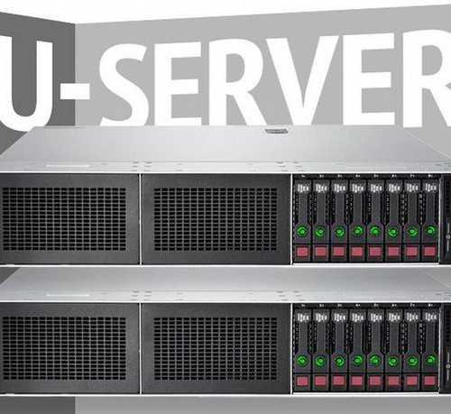 Сервер HP DL380 Gen9 8SFF 2*2640v3 64Gb P440ar 2*5