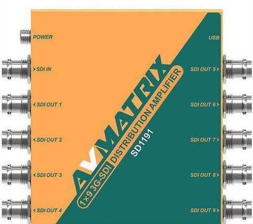 Усилитель-распределитель avmatrix SD1191 3G-SDI 19