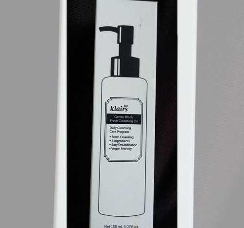 Гидрофильное масло Dear, Klairs Gentle Black Fresh