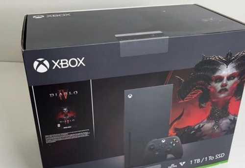 Консоль Xbox series X запечатанная с игрой diablo