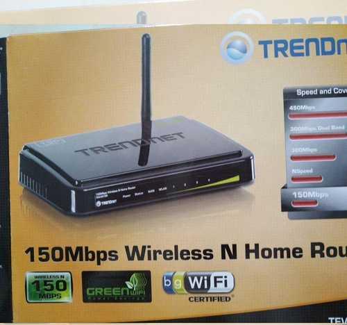 Wifi роутер Trendnet - green WiFi 150 mbps