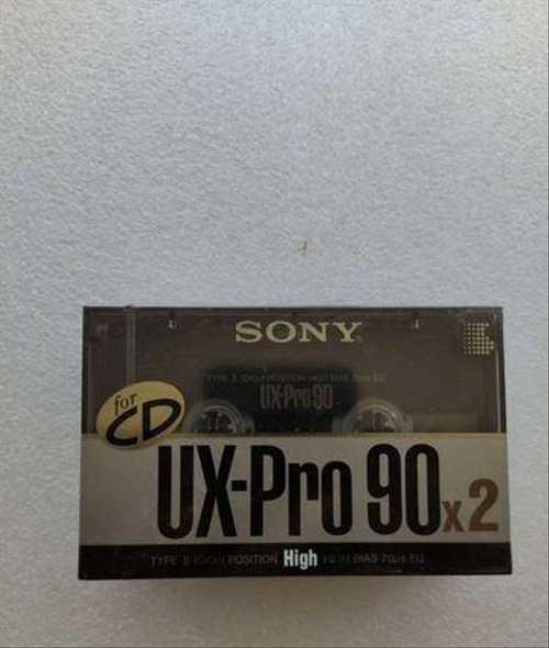 Аудиокассеты новые Sony UX- Pro 90- 2шт