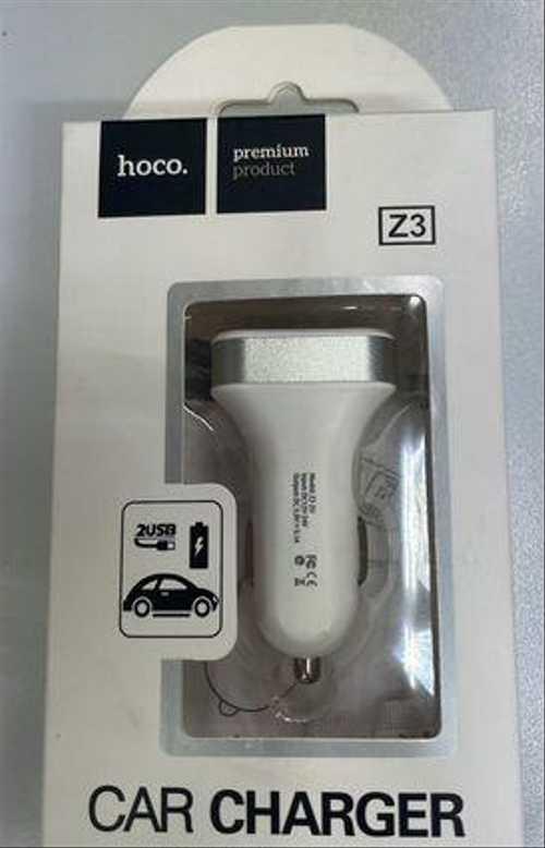 Автомобильное зарядное устройство Hoco Z3, 2 USB