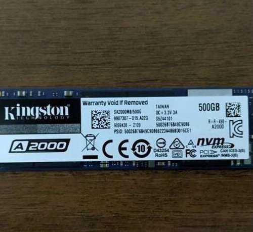 Kingston A2000 500 Gb nvme SSD