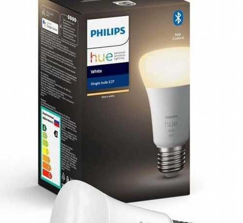 Лампа Philips Hue 9W A60 E27 RUS белая