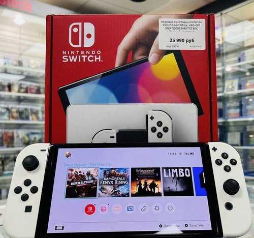 Игровая приставка Nintendo Switch Oled White, HEG