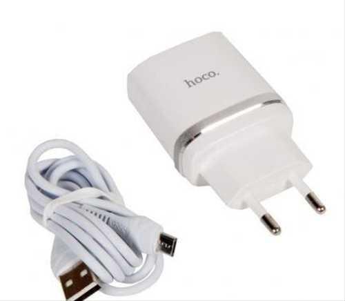 Зарядное устройство hoco c12Q Smart QC3.0, кабель