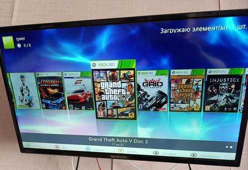 Xbox 360E прошит freeboot+игры