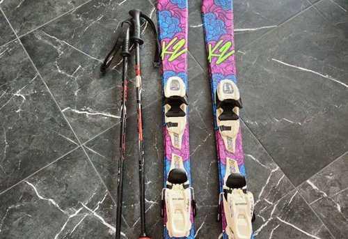 Горные лыжи К2 100см + ботинки 19.5 Lange