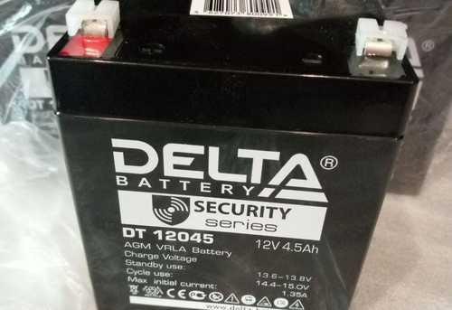 Аккумулятор delta DT 12045, новые