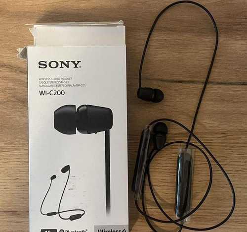 Блютуз наушники sony wi c200