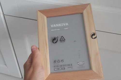 Новая рамка для фото IKEA vankiva 10x15см дерево