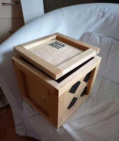 Ящик деревянный (бокс) в форме куба