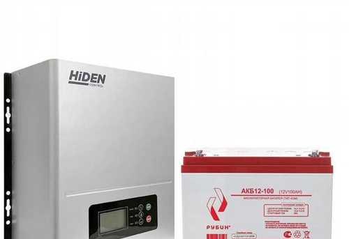 Комплект ибп Hiden Control HPS20-1012N + АКБ Рубин