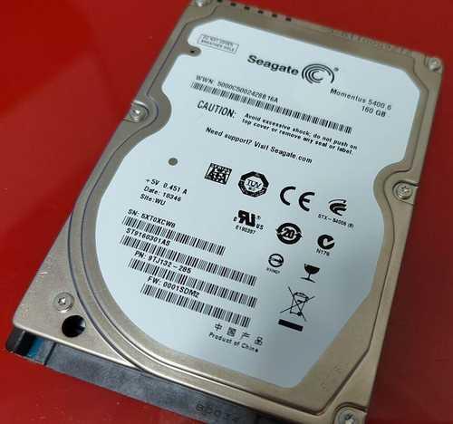 Жесткий диск 2.5" Seagate 160Gb (5000 часов)