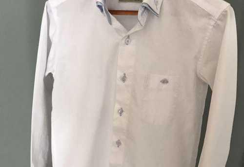 Рубашка белая для мальчика 6-7 лет