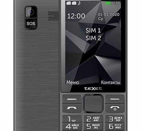 Мобильный телефон Texet TM-D324 серый, после ремон