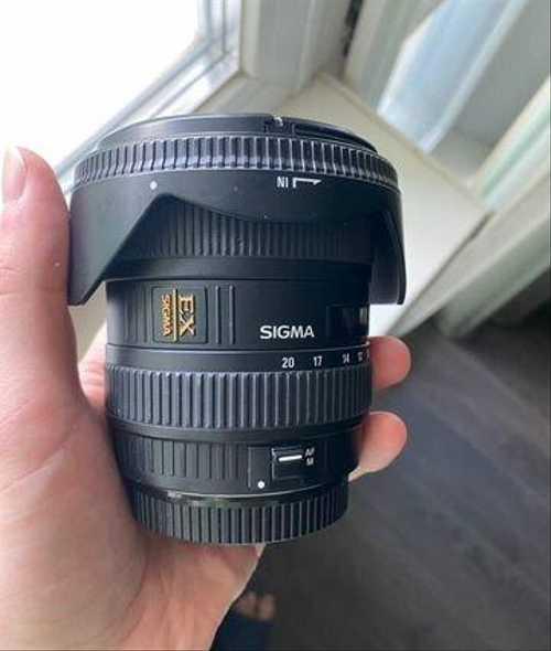 Объектив Sigma AF 10-20mm f/4-5.6 EX DC HSM Canon
