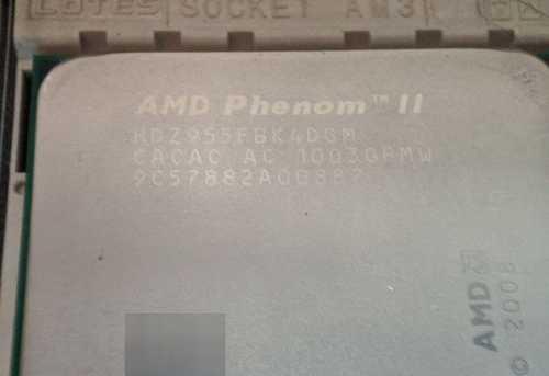 AMD Phenom II X4 955 4 ядра по 3.2 GHz, сокет AM3