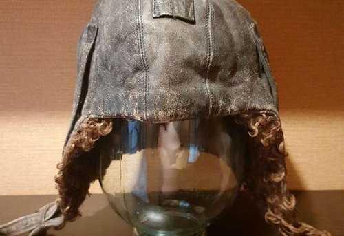 Кожаный шлем военного пилота