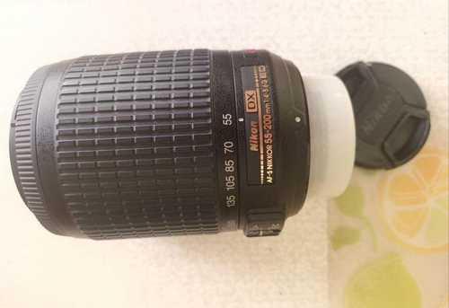 Объектив Nikon AF-S nikkor 55-200 1:4-5,6 ED