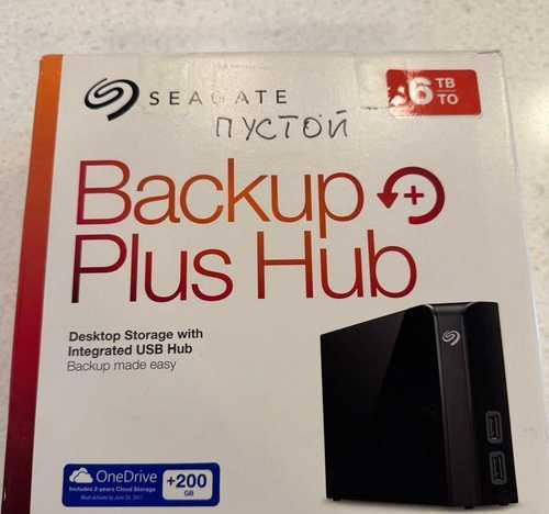 Внешний HDD 6 TB Seageta Backup Plus Hub