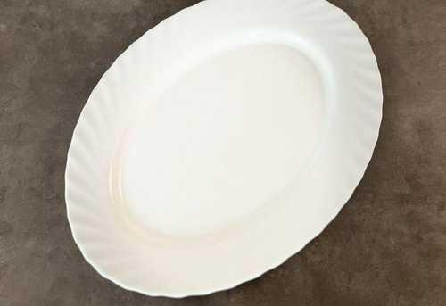 Блюдо овальное, 3525 см, цвет белый