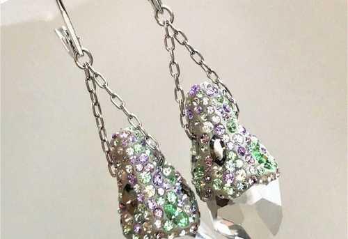 Swarovski Серьги Оригинал Подвески Кристаллы