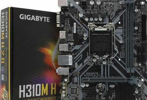 Материнская плата gigabyte h310m h 2.0 + 4 gb ddr4