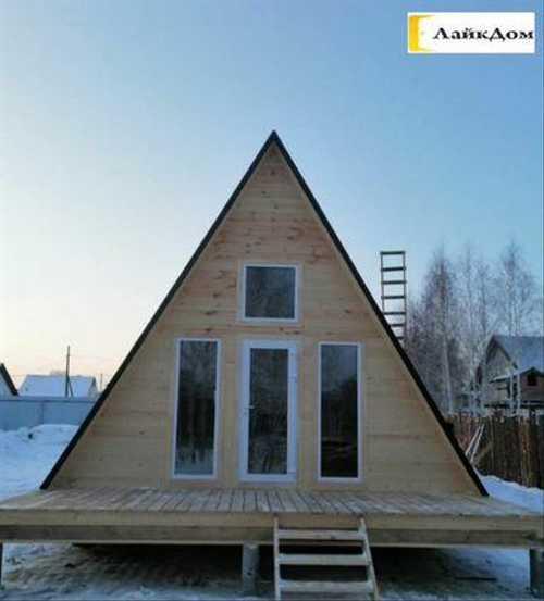 Дом в стиле A-Frame 6x6 под ключ