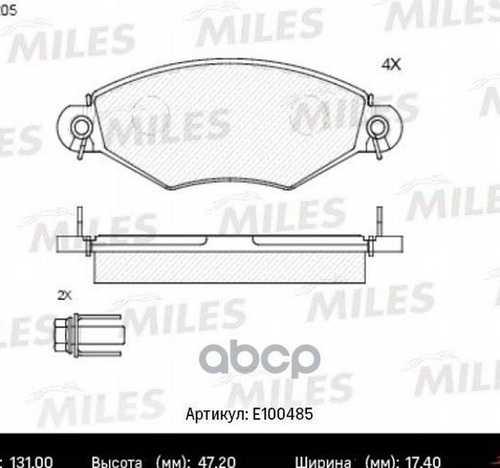 Колодки тормозные peugeot 206 98/306 94-02 пер