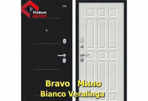 Дверь входная металлическая Браво Мило Bianco