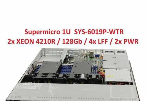 2x Xeon 4210R / 128Gb / 1U Supermicro 6019P-WTR